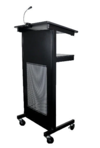 Black Lectern | Party Hire | Alfie's Event Hire