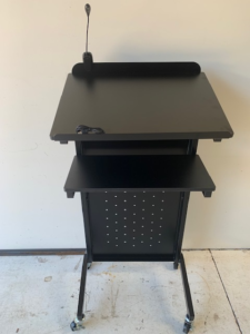 Black Lectern | Party Hire | Alfie's Event Hire